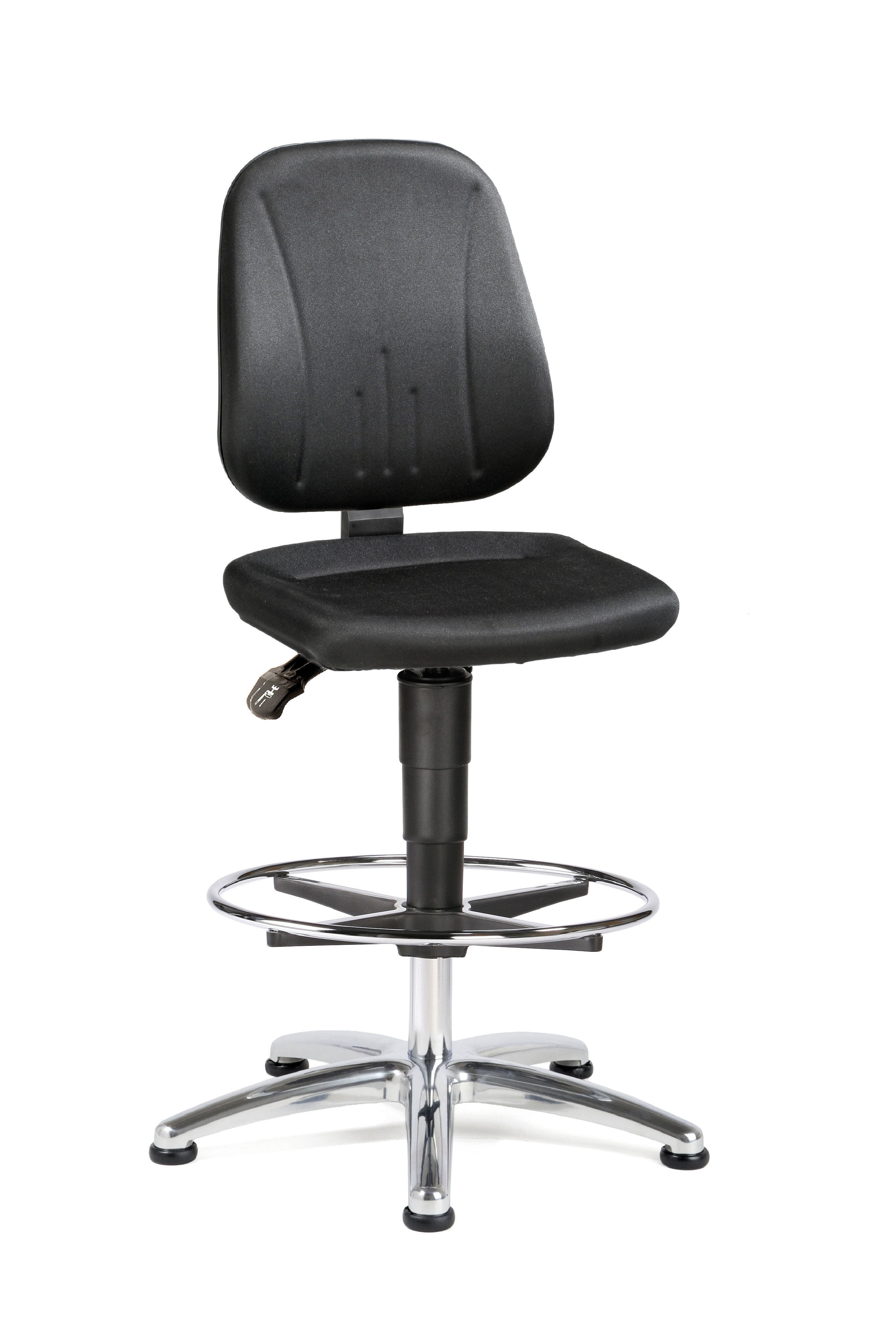 Chaise Treston ERGO 35 ESD tissu Noir haute avec repose-pied | Treston