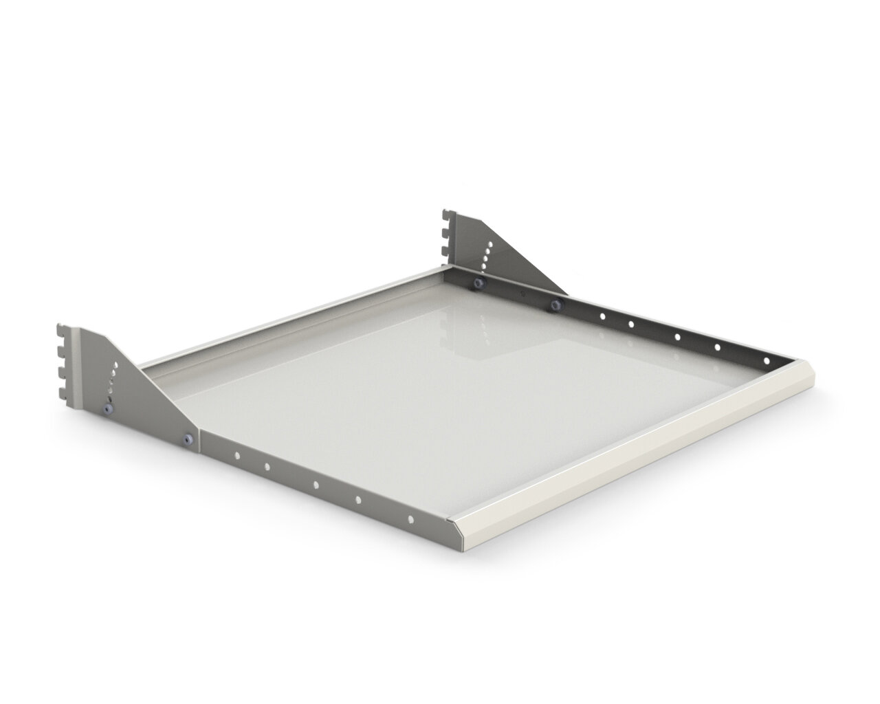 Tablette métallique ESD M750 x 650 mm avec équerres | Treston