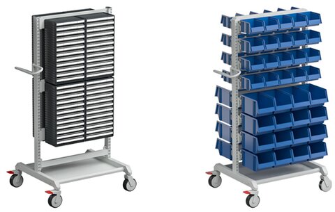 Bac d'étagère ReBOX bin 186x300x80 - 20 pcs | Treston
