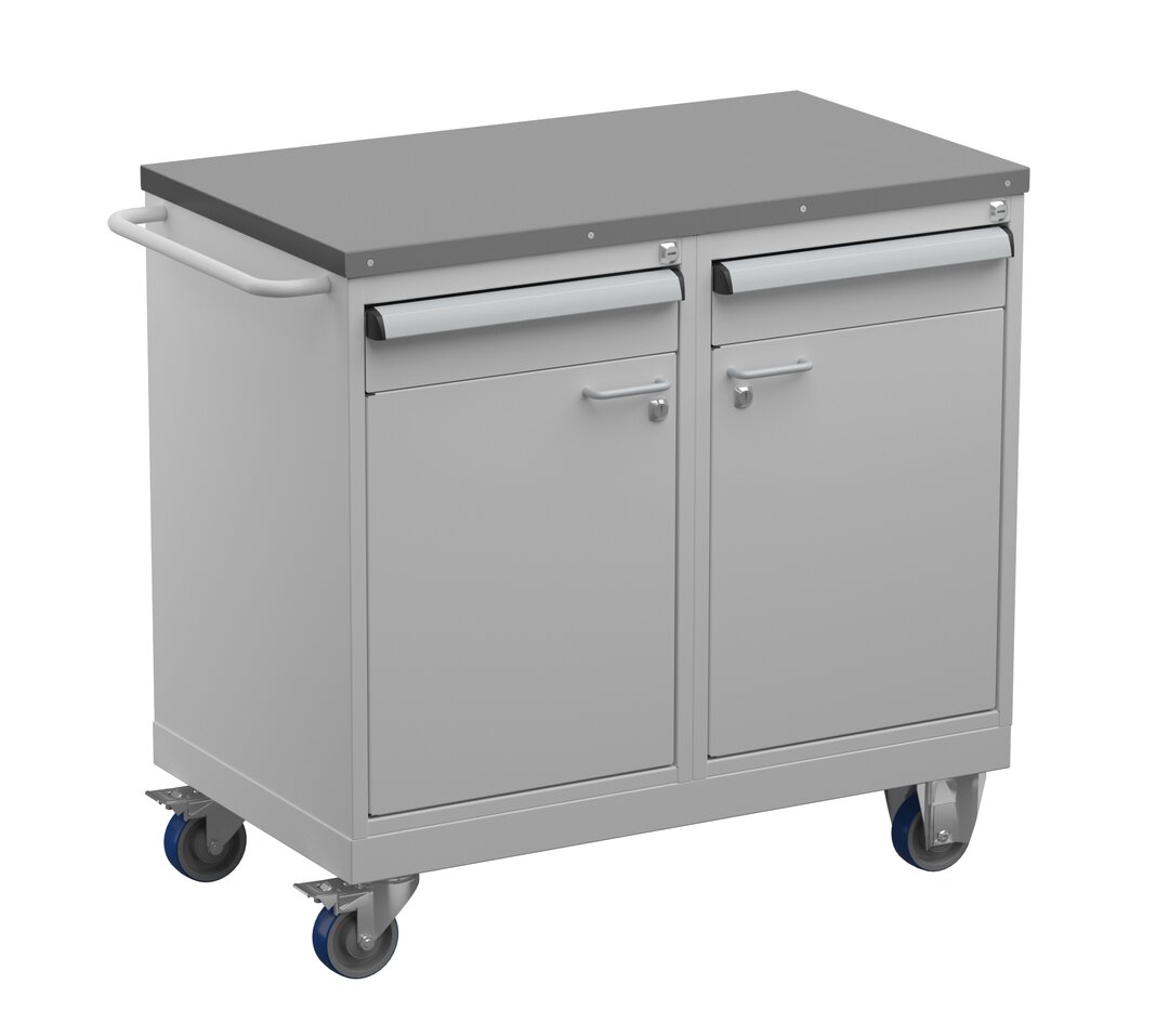 Chariot à outils 2, dessus en acier | Treston